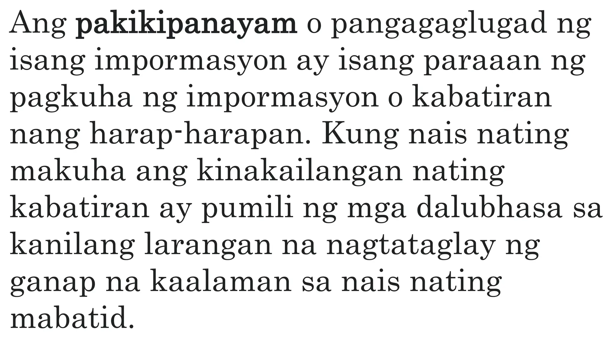 ibat- ibang uri at paraan ng pakikipanayam | PPTX