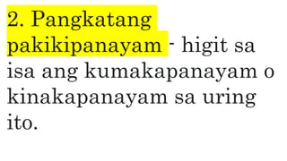 ibat- ibang uri at paraan ng pakikipanayam | PPTX