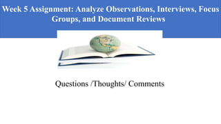 EDR 8204 Week 5 Assignment | PPTX | Educational Assessment | Education