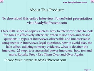 INTERVIEWING POWERPOINT | PPT