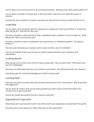 Interview questions | PDF