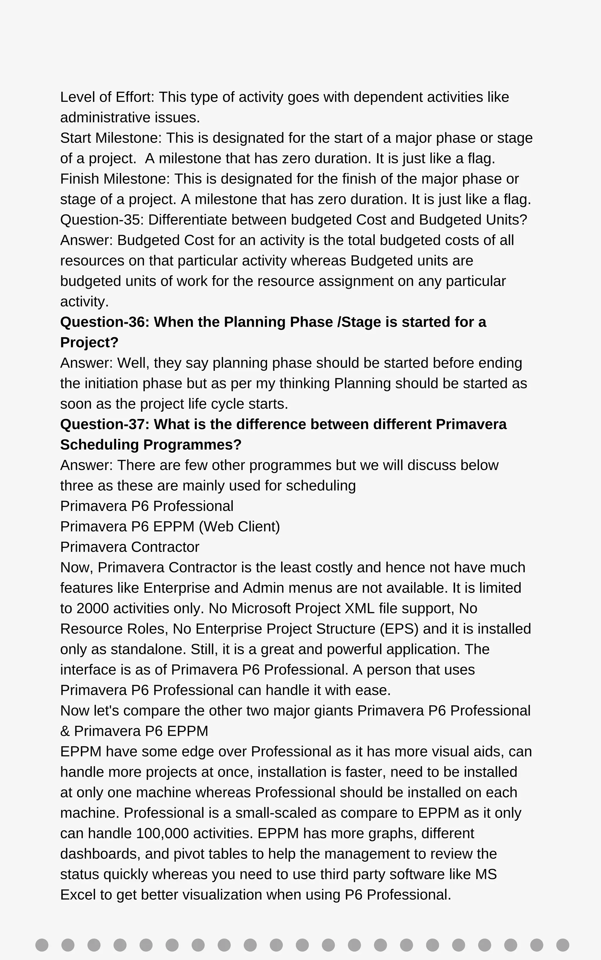 Interview questions-for-planning-engineers | PDF