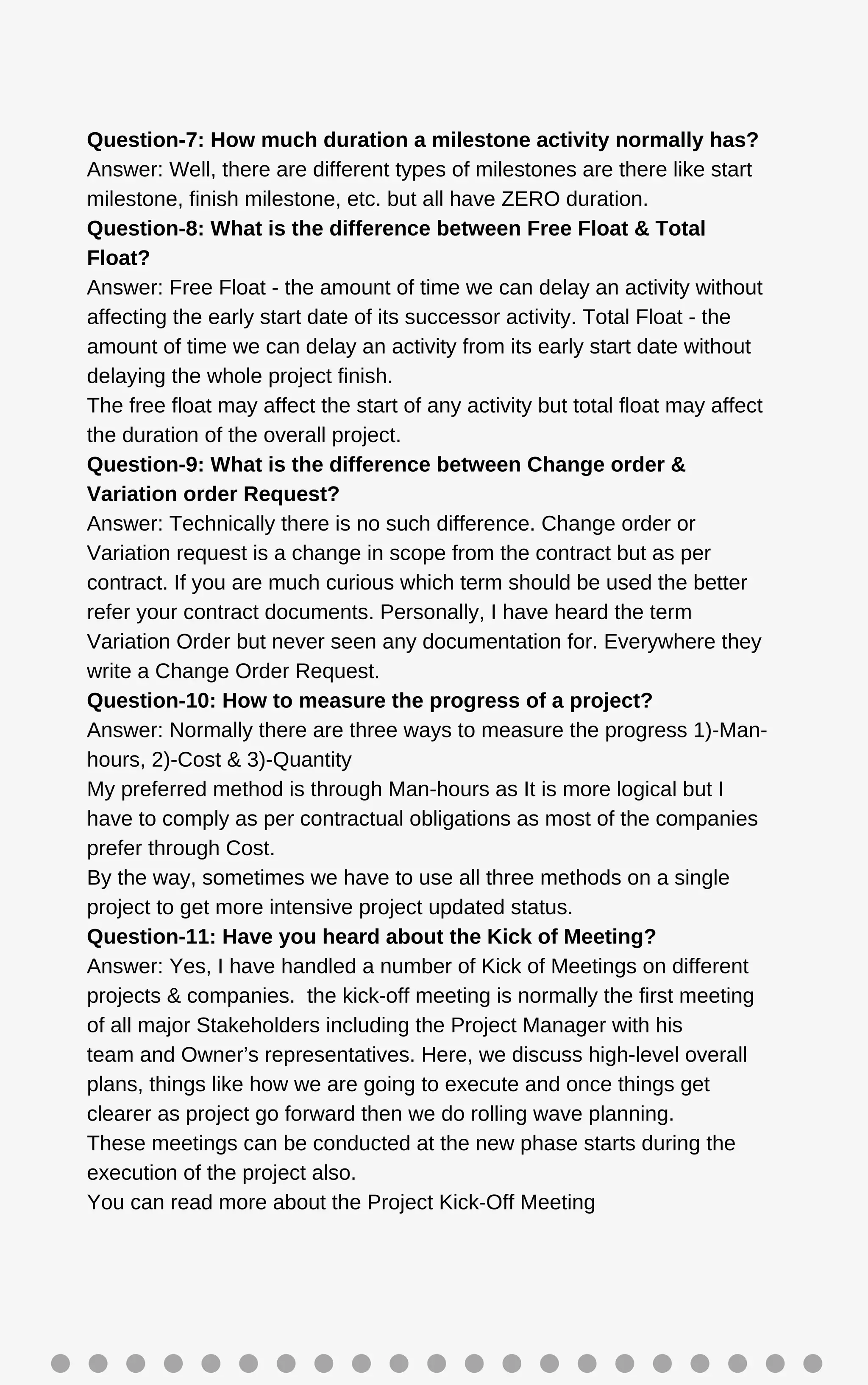 Interview questions-for-planning-engineers | PDF