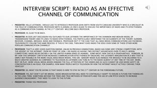 Interview script | PPT