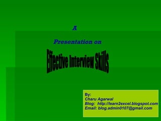 Interview Skills | PPT
