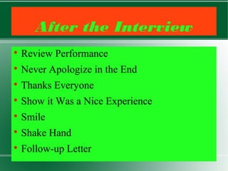 Interview skills | PPT