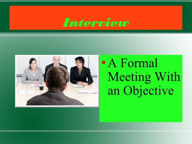 Interview skills | PPT