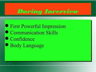 Interview skills | PPT