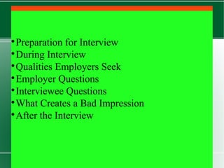Interview skills | PPT