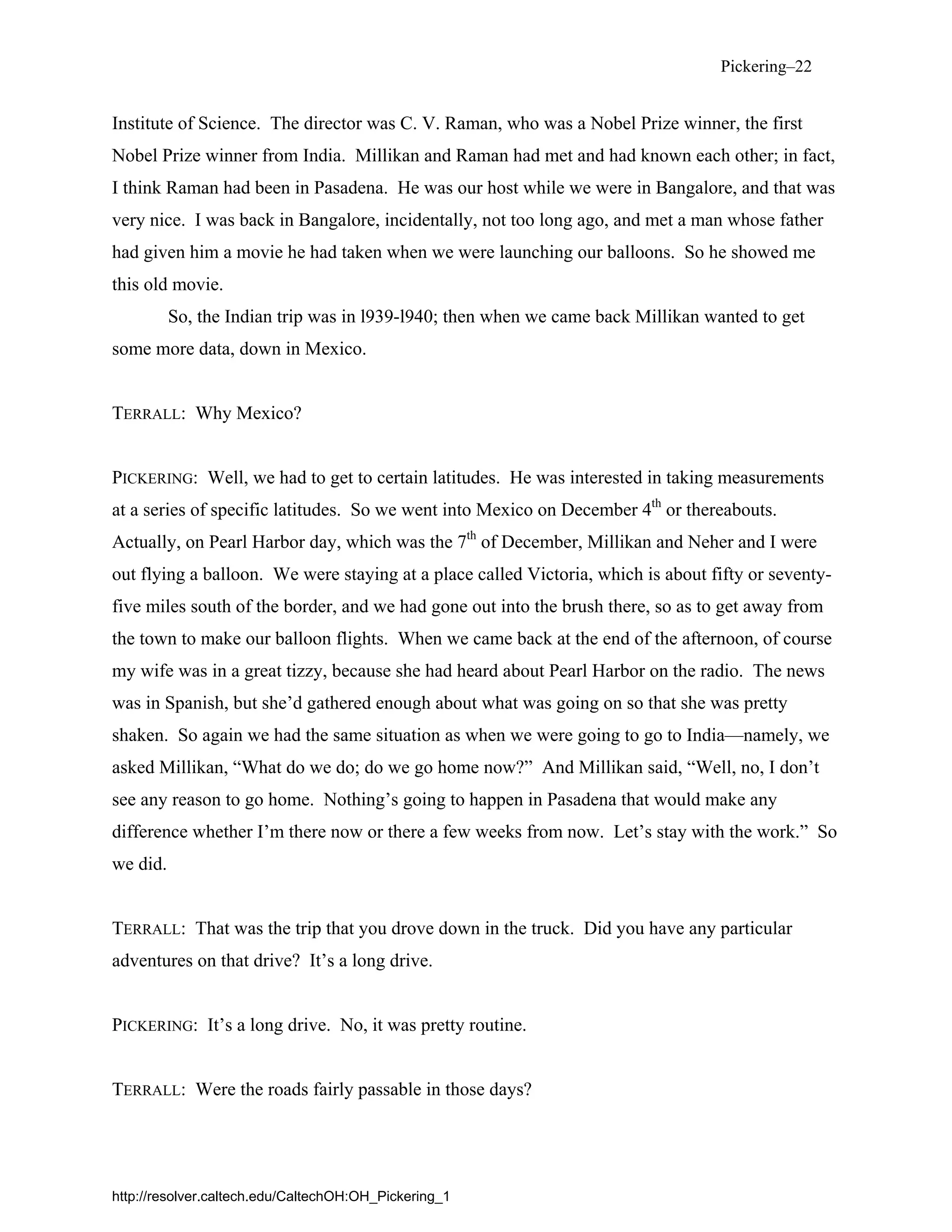 Interview with William Pickering | PDF