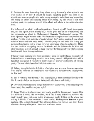 Interview # 3: Ron Price | RTF