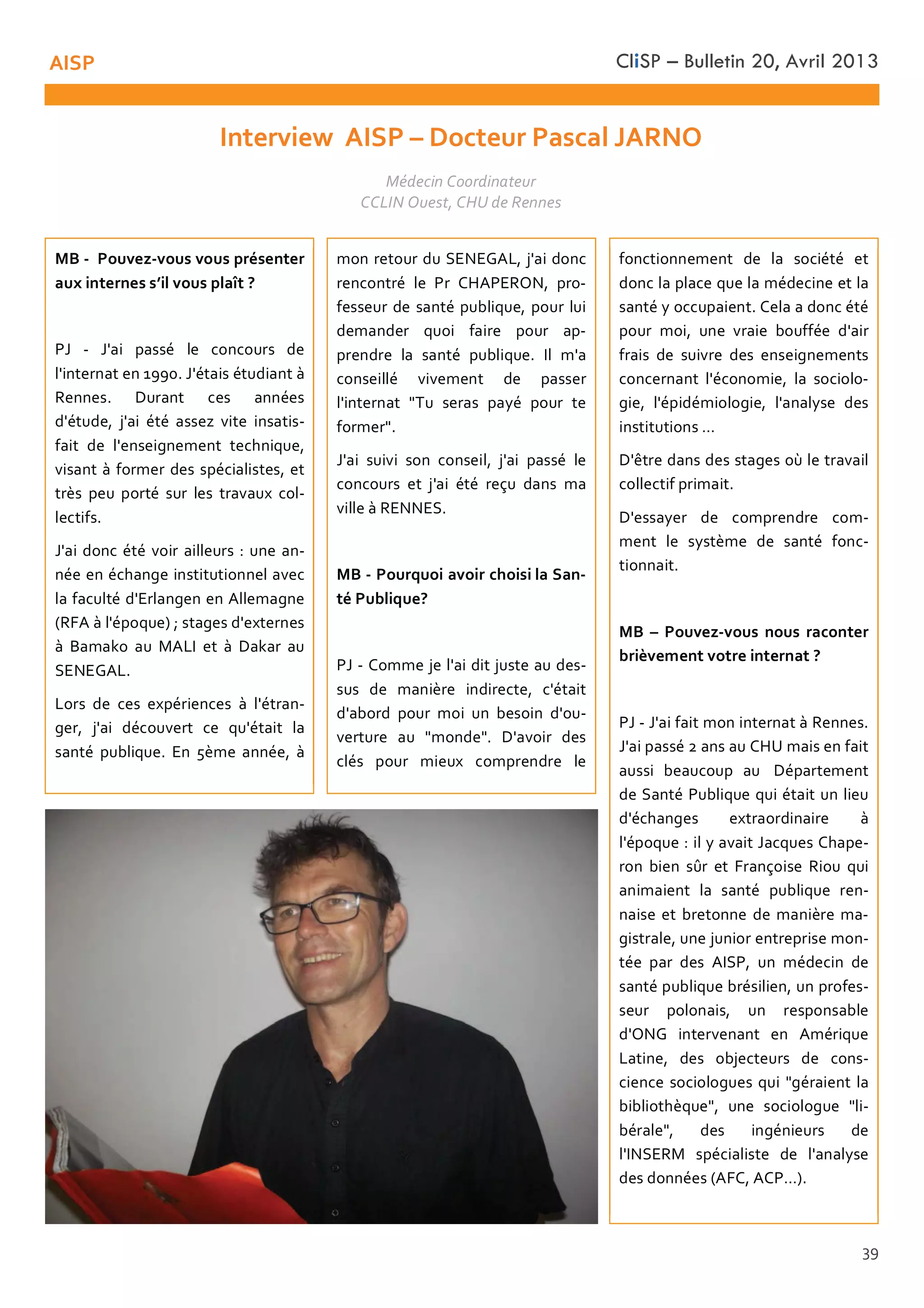 Interview aisp docteur pascal jarno | PDF