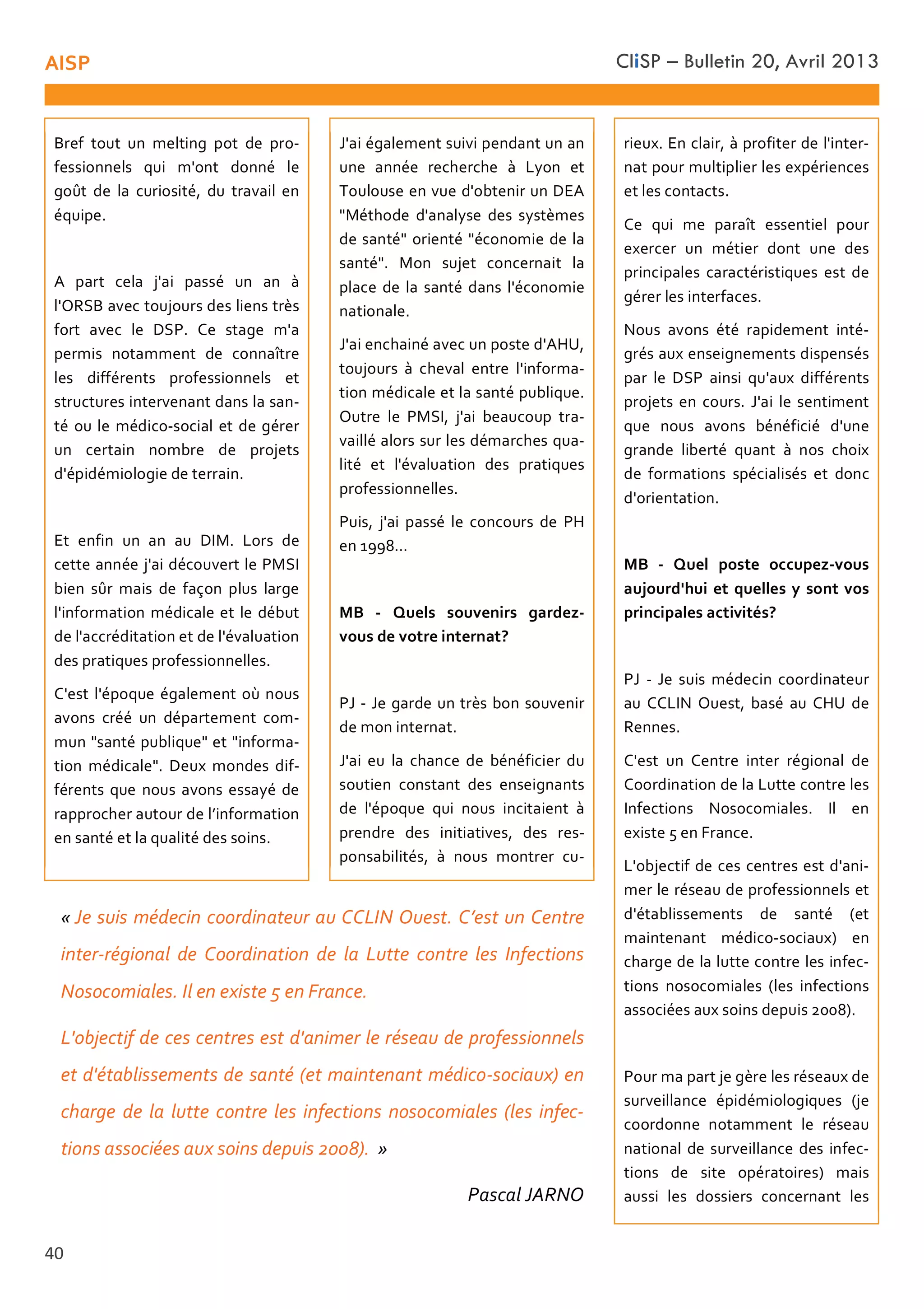 Interview aisp docteur pascal jarno | PDF