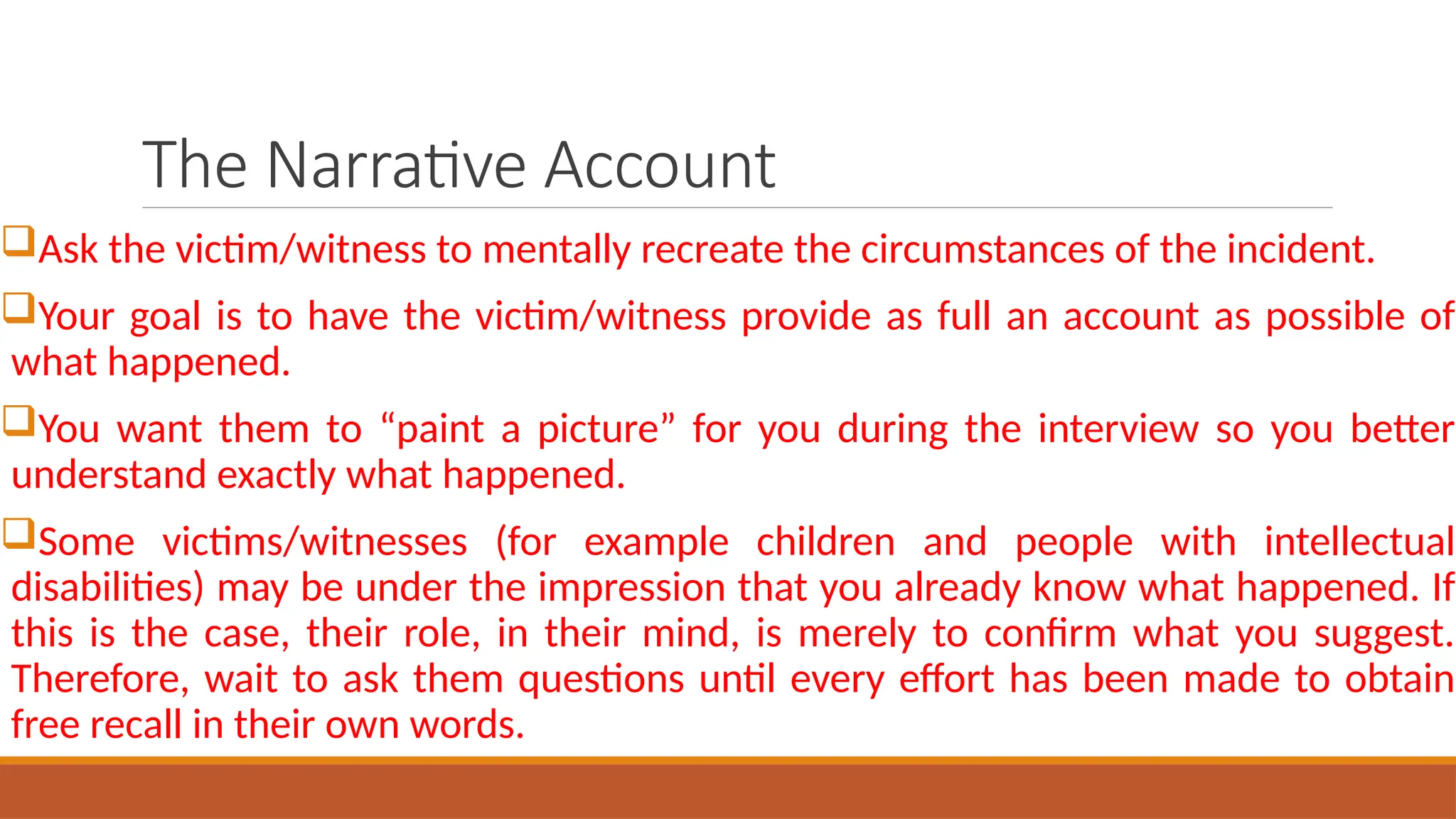 Interview And Interrogation Techniques Presentation Pptx