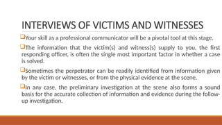 Interview and Interrogation Techniques Presentation | PPT