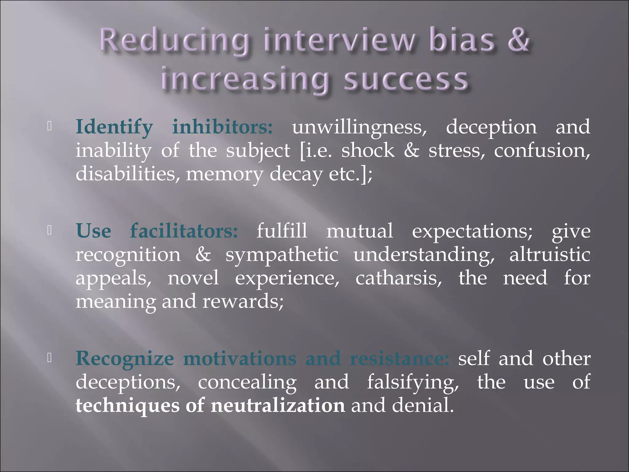 Interview and interrogation_powerpoint | PPT