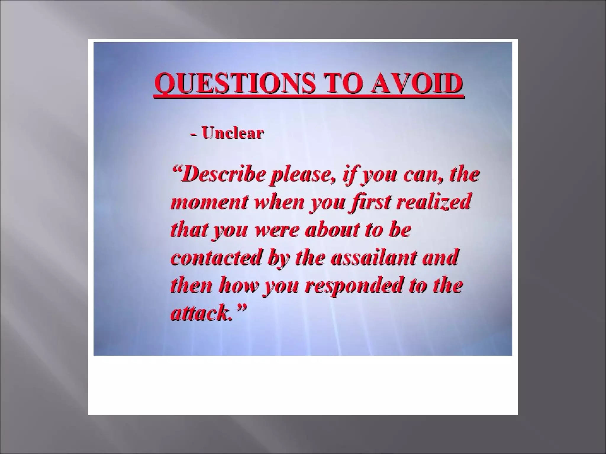 Interview and interrogation_powerpoint | PPT