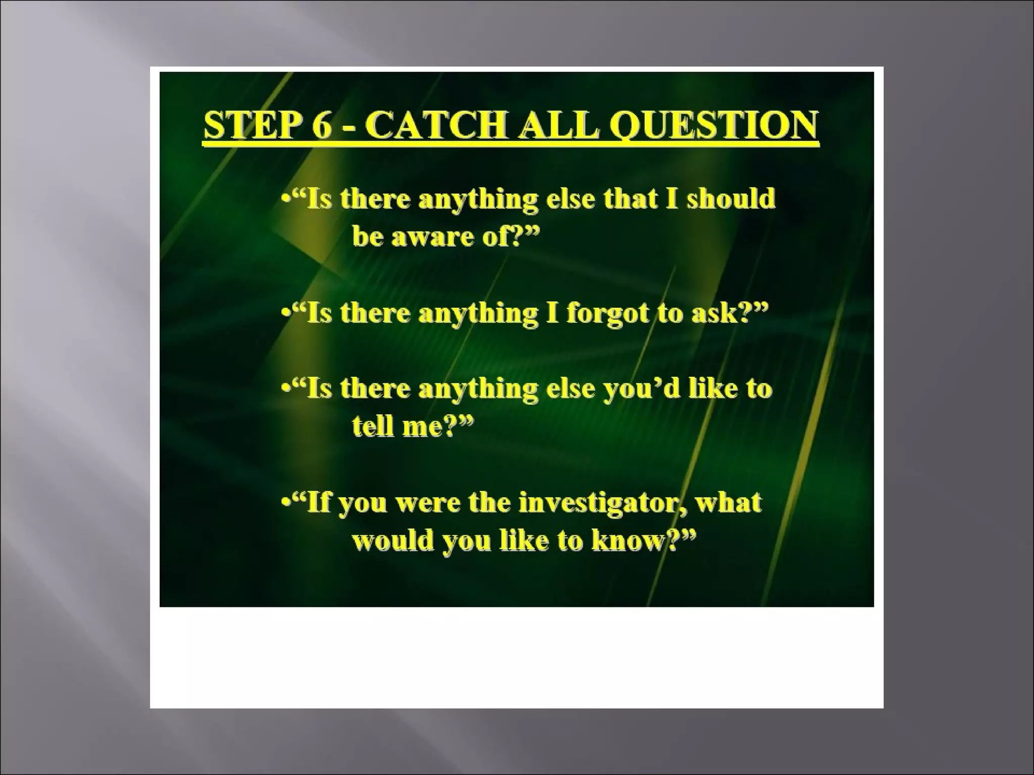 Interview and interrogation_powerpoint | PPT