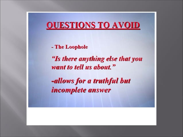 Interview and interrogation_powerpoint | PPT