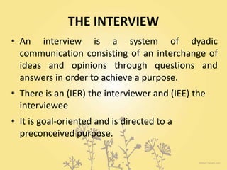 Interview and its types | PPTX