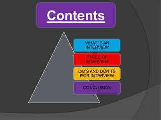 Interview and its types | PPTX