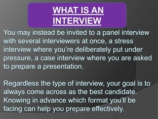 Interview and its types | PPTX