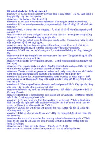 Interview answers skills | PDF