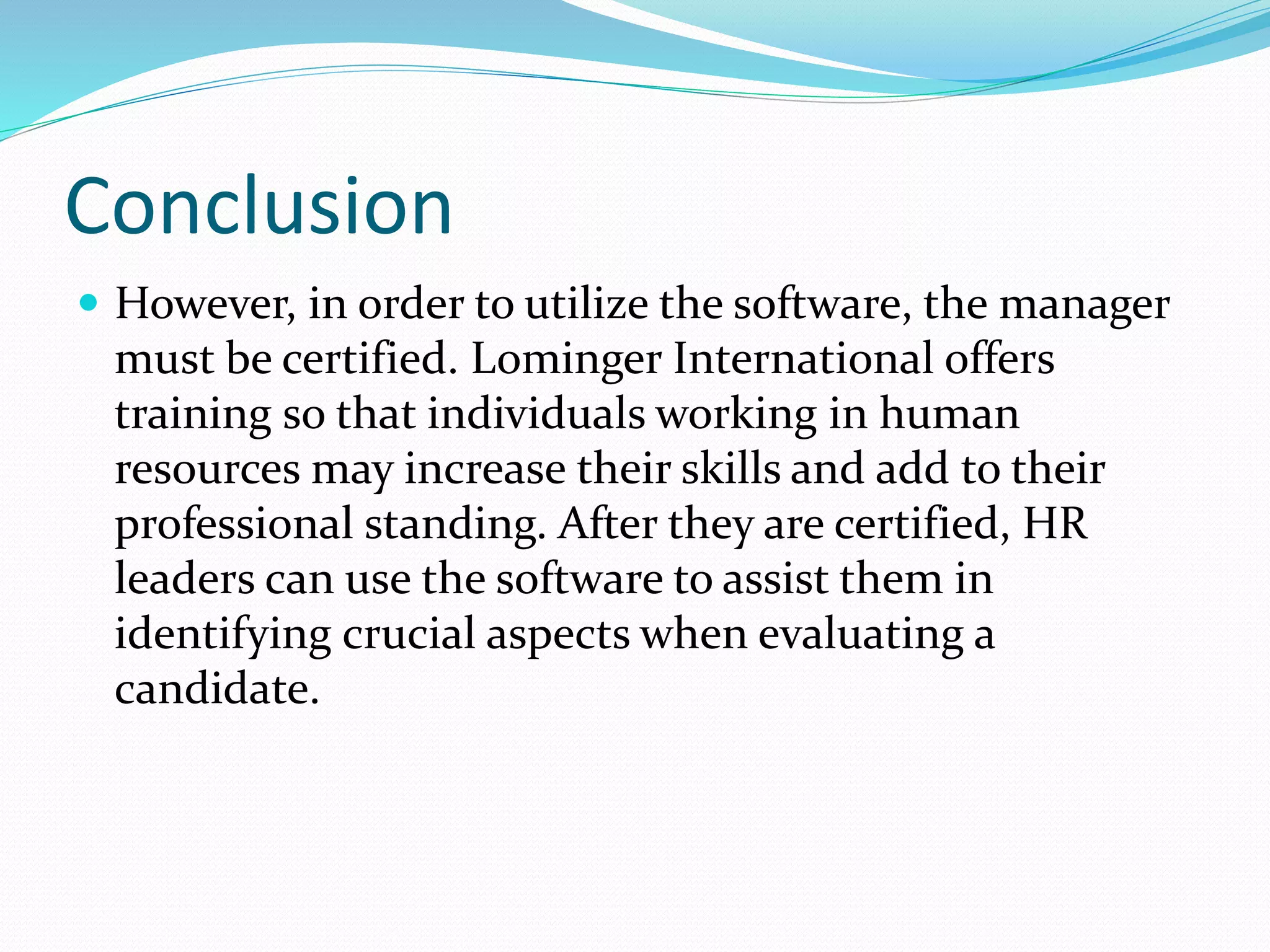 Interview Architect® Express - A Popular HR Software Tool | PPTX