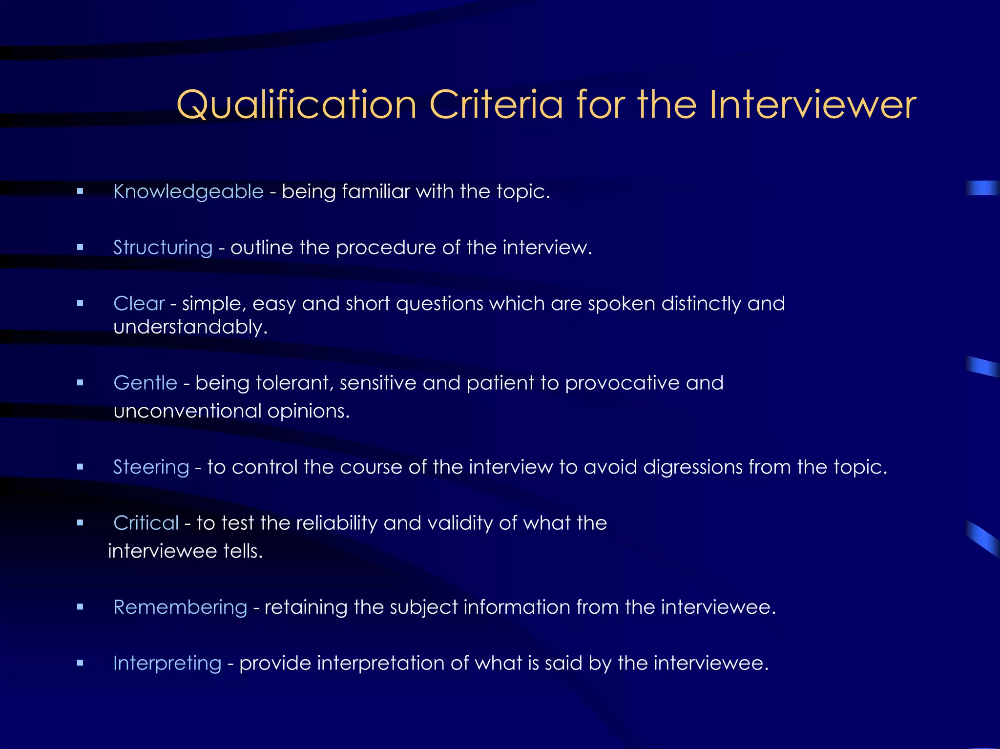 Interview as a method for qualitative research | PDF