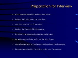 Interview as a method for qualitative research | PDF
