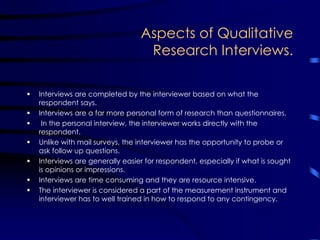 Interview as a method for qualitative research | PDF