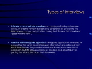 Interview as a method for qualitative research | PDF