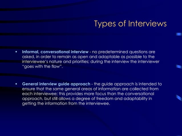 Interview as a method for qualitative research | PDF | Resume Writing ...