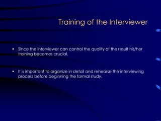 Interview as a method for qualitative research | PDF