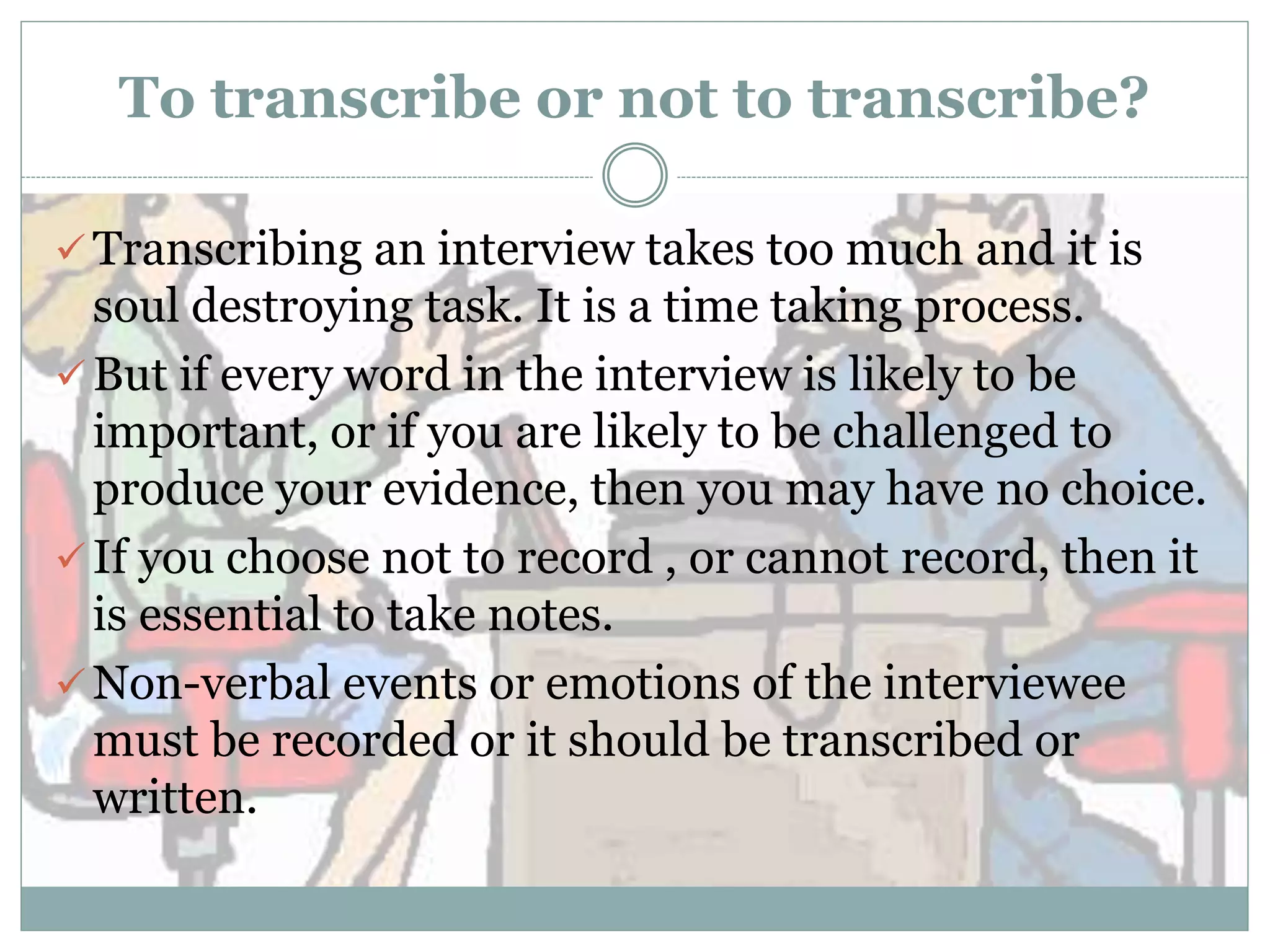 Interview as a method for research | PPTX