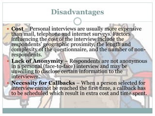 Interview as a method for research | PPTX