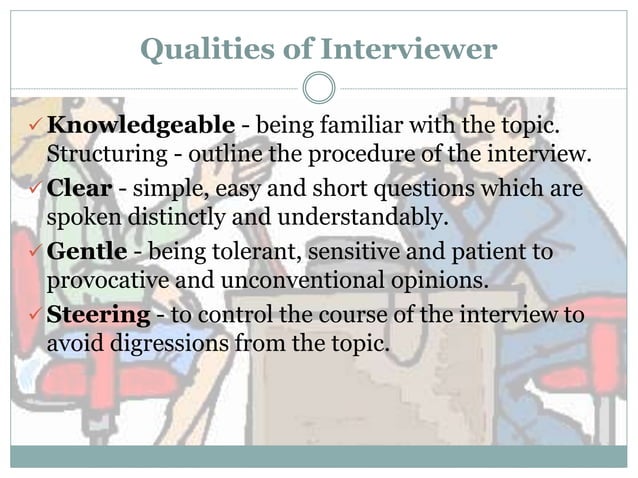 Interview as a method for research | PPTX | Resume Writing and Advice ...