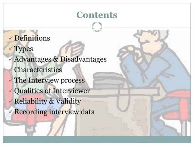 Interview as a method for research | PPTX | Resume Writing and Advice ...