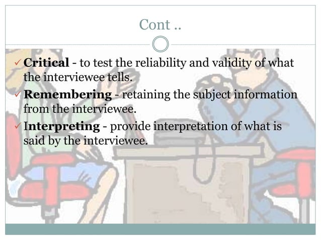 Interview as a method for research | PPTX | Resume Writing and Advice ...