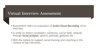 Interview assessment | PPT