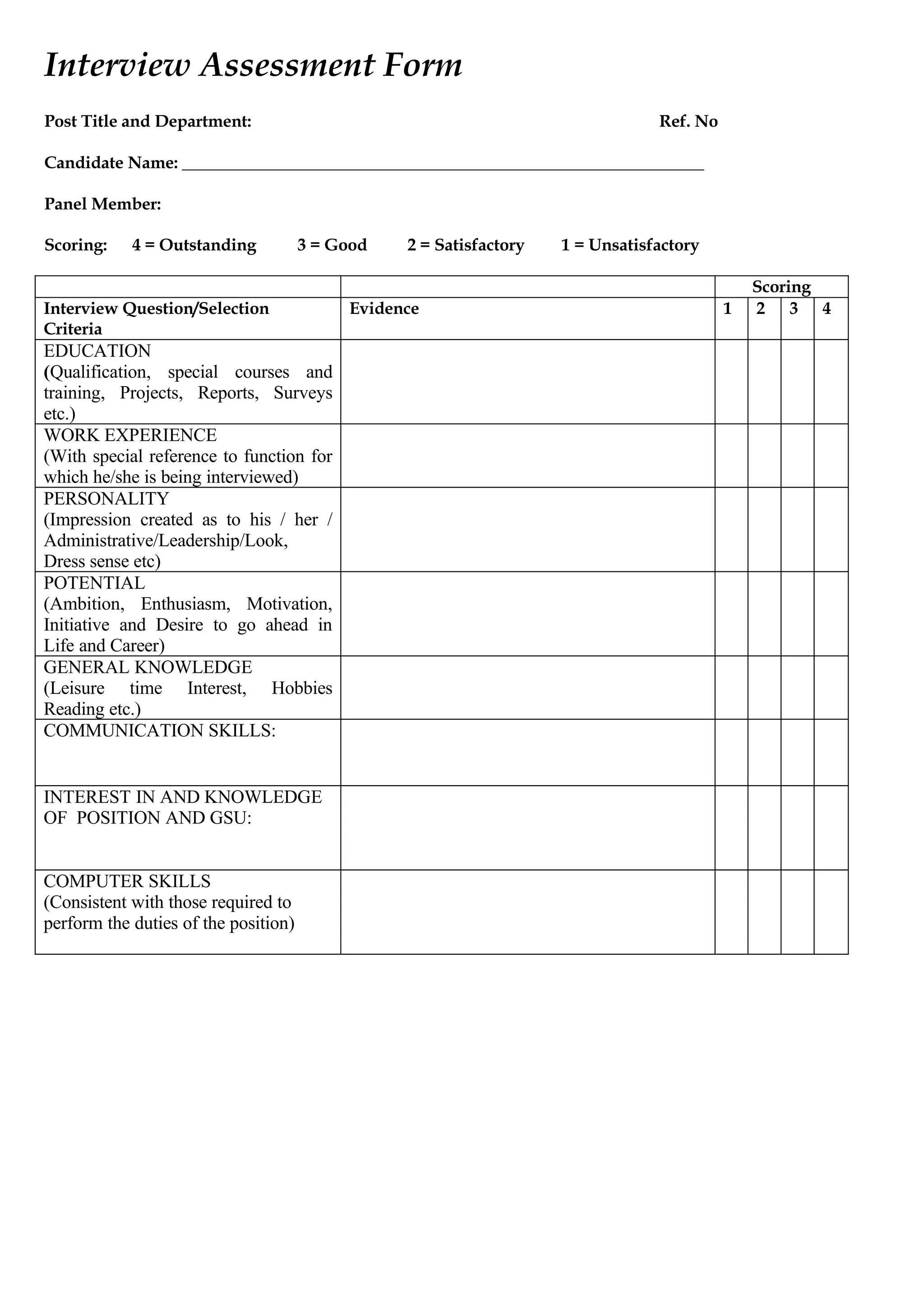 Interview assessment panel_members | DOC