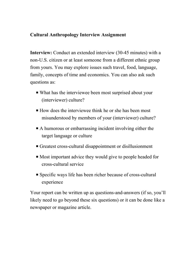 Interview assignment | PDF