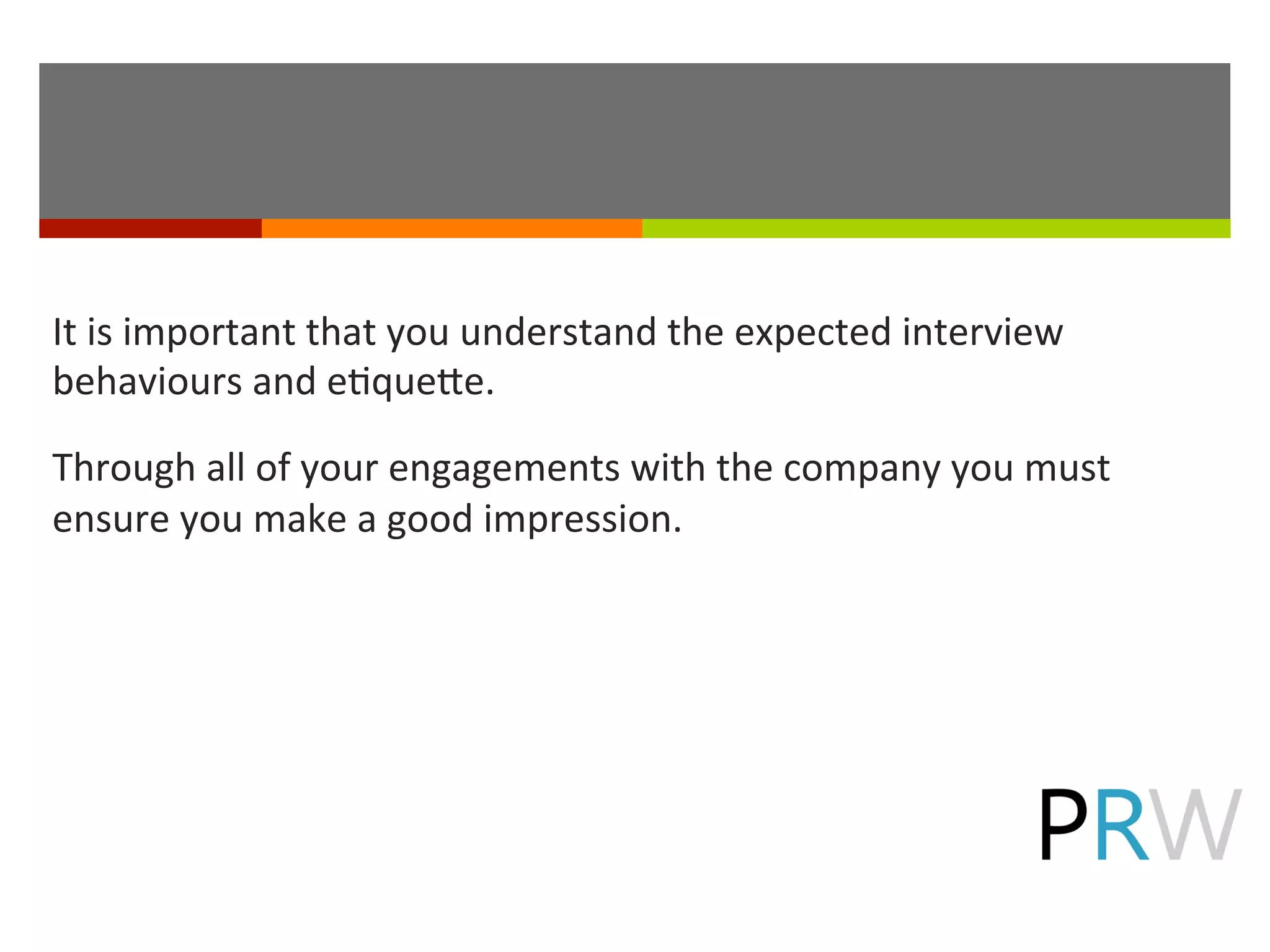 Interview Behaviour and Etiquette | PDF | Resume Writing and Advice ...