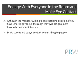 Interview Behaviour and Etiquette | PDF | Resume Writing and Advice ...