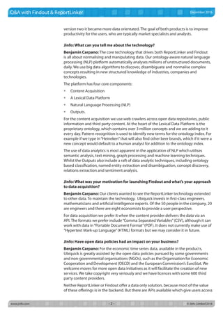 Interview Co-Founder ReportLinker and Findout, Benjamin Carpano | PDF