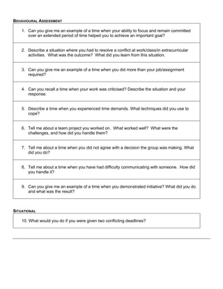 Interview booklet | PDF