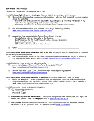 Interview booklet | PDF