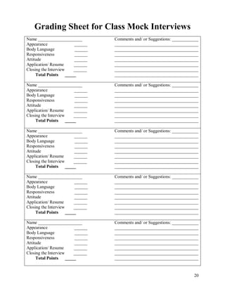 Interview checklist | PDF
