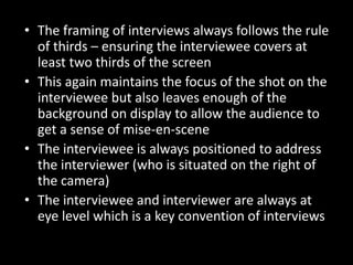 Interview codes and conventions | PPTX