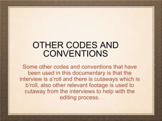 Interview codes and conventionsppt | PPT